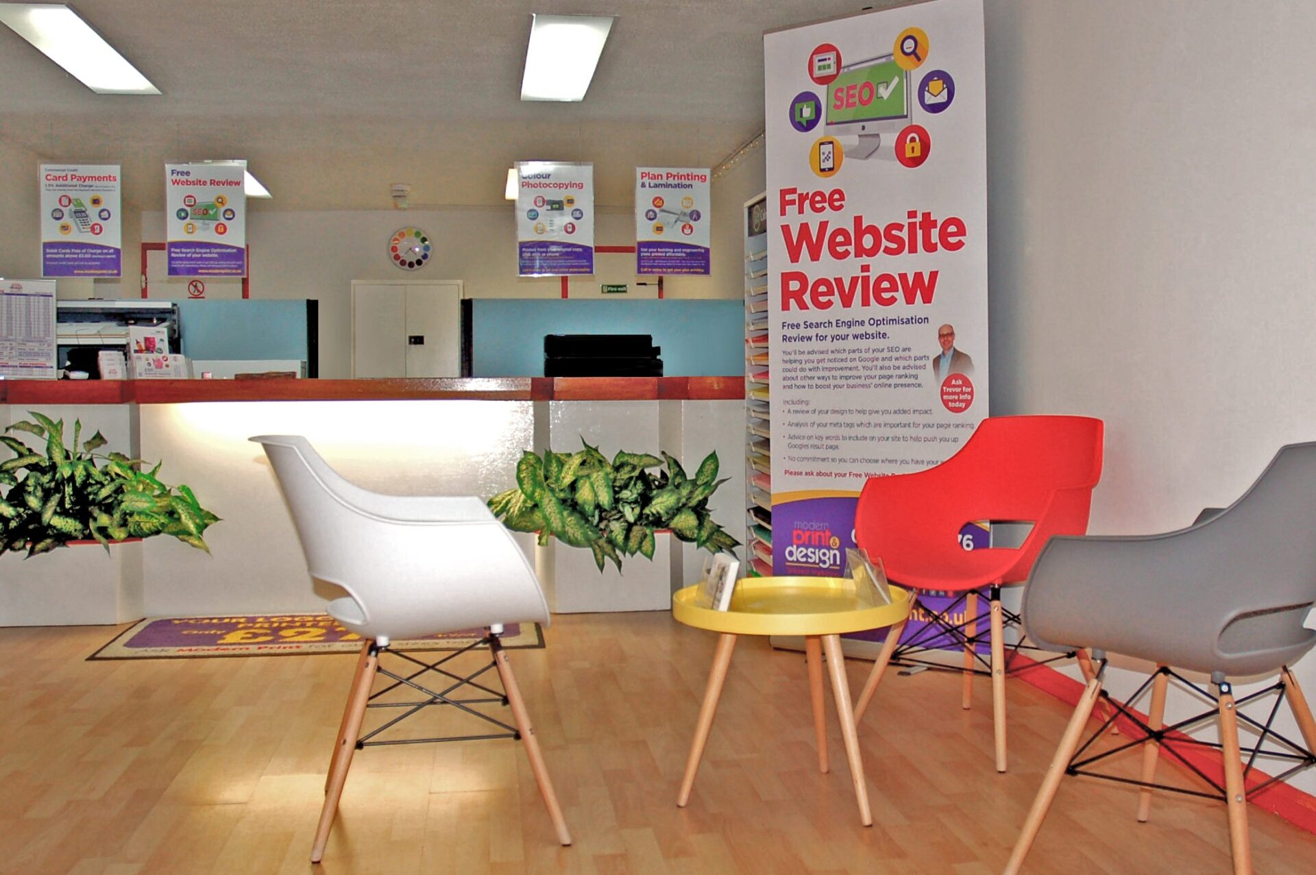 Is Modern Print and Design open for business?