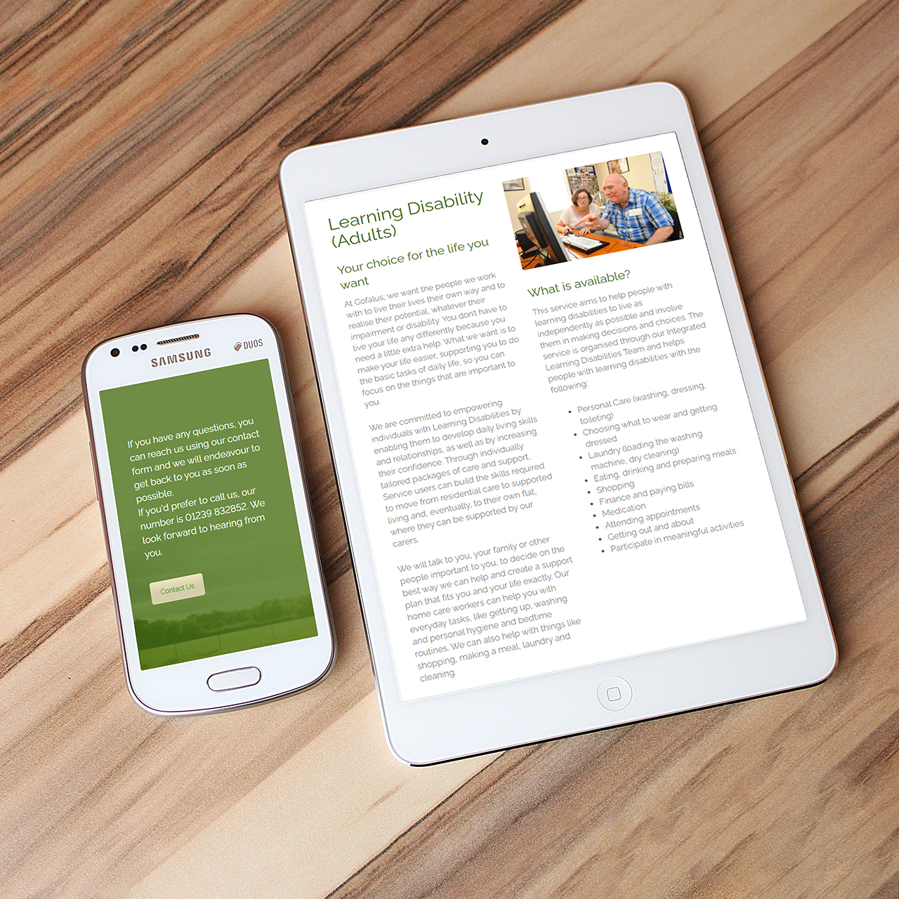 Bilingual Website Designers for Gofalus Ltd - Modern Print & Design